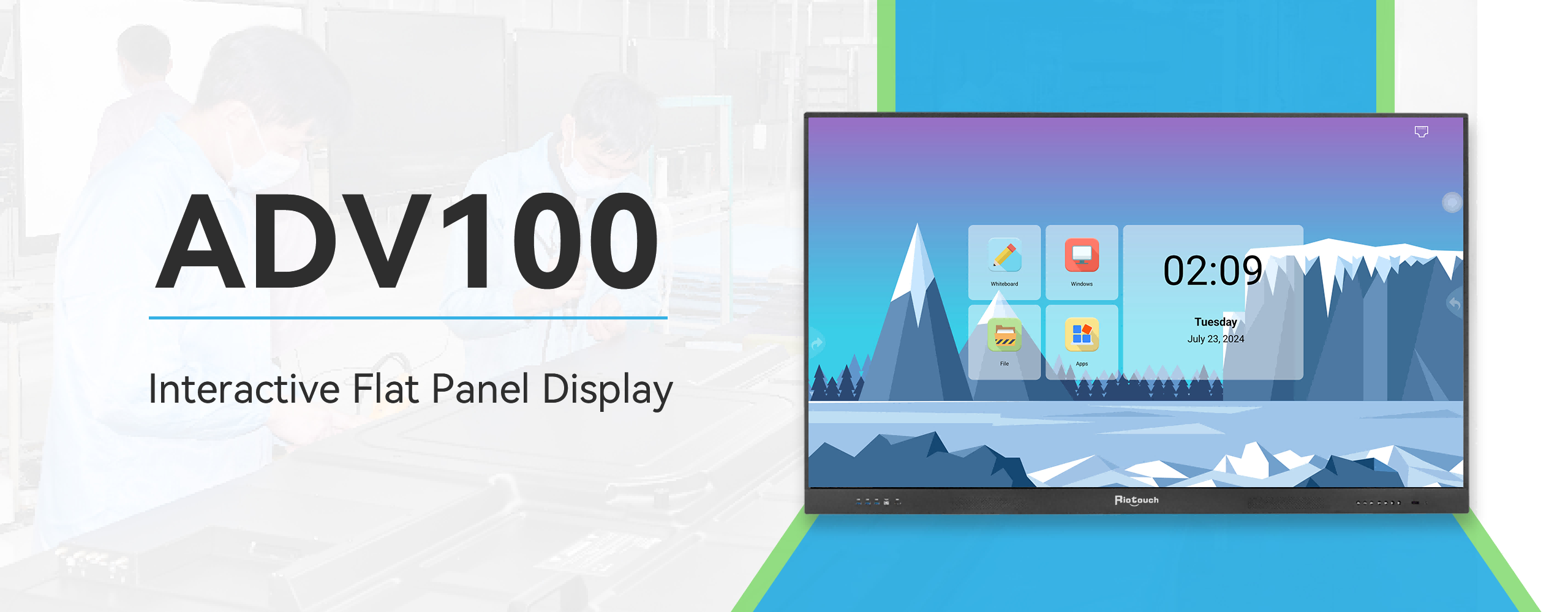 ADV100: Versatile Touch Screen Display for School | Riotouch